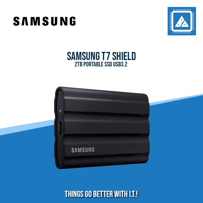 SAMSUNG T7 SHIELD 2TB PORTABLE SSD USB3.2 – BlueArm Computer Store