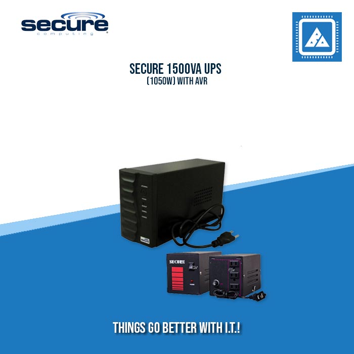SECURE 1500VA UPS (1050W) WITH AVR – BlueArm Computer Store