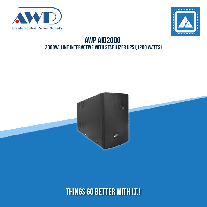 AWP AID2000 2000VA LINE INTERACTIVE WITH STABILIZER UPS (1200 WATTS) – BlueArm Computer Store