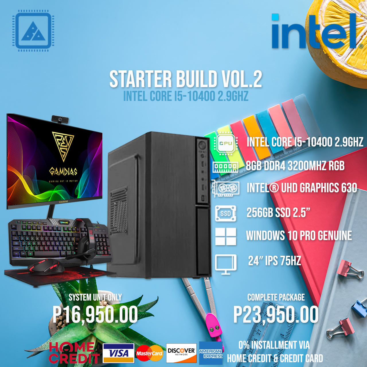 INTEL CORE I5-10400 STARTER BUILD V.2 – BlueArm Computer Store