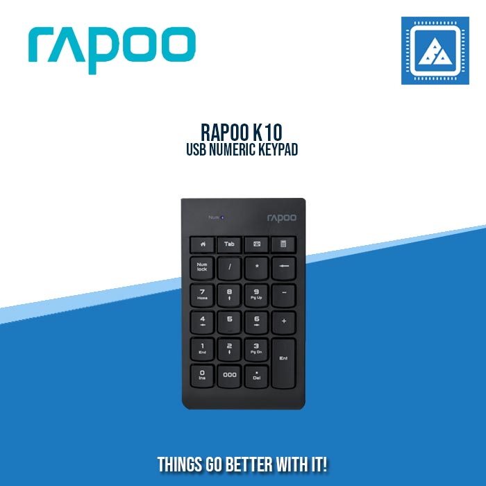 Rapoo K10 Usb Numeric Keypad Bluearm Computer Store