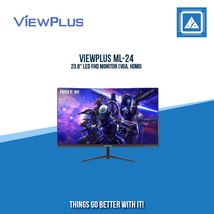 VIEWPLUS ML-24 23.8" LED FHD MONITOR (VGA, HDMI) – BlueArm Computer Store