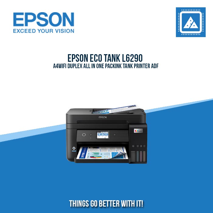 EPSON ECO TANK L6290 A4WIFI DUPLEX ALL IN ONE PACKINK TANK PRINTER ADF ...