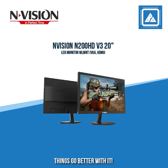 NVISION N200HD V3 20" LED MONITOR WLMNT – BlueArm Computer Store