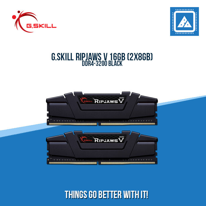 G.SKILL RIPJAWS V 16GB (2X8GB) DDR4-3200 BLACK – BlueArm Computer Store
