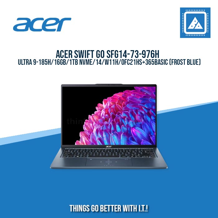 ACER SWIFT GO SFG14-73-976H ULTRA 9-185H/16GB/1TB NVME/14/W11H/OFC21HS ...