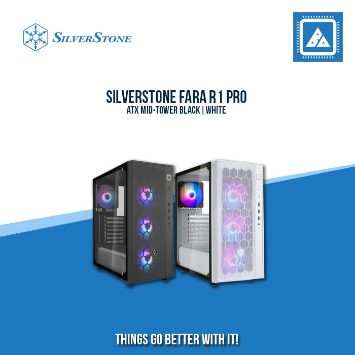 SILVERSTONE FARA R1 PRO ATX MID-TOWER BLACK|WHITE – BlueArm Computer Store