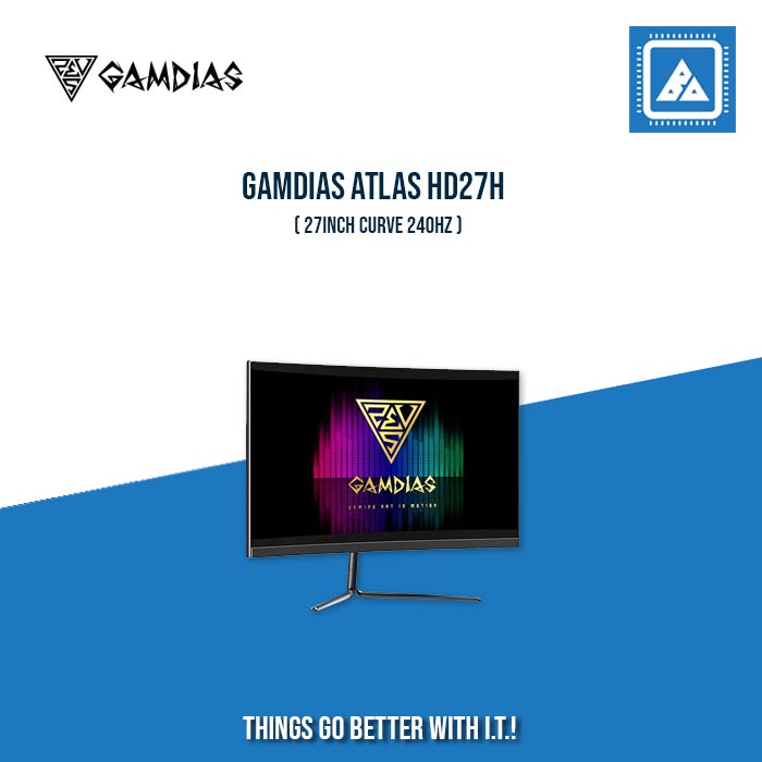 GAMDIAS ATLAS HD27H (27inch curve 240hz ) – BlueArm Computer Store