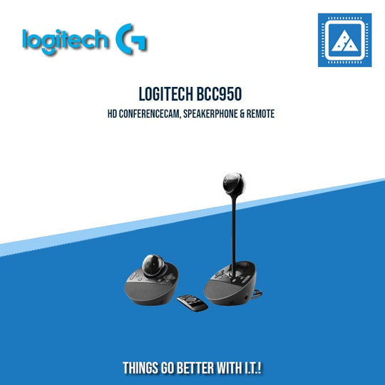 LOGITECH BCC950 HD CONFERENCECAM, SPEAKERPHONE & REMOTE – BlueArm ...