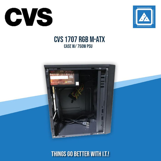 CVS 1707 RGB M-ATX CASE W/ 750W PSU – BlueArm Computer Store