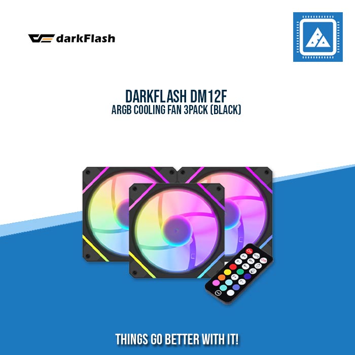 DARKFLASH DM12F ARGB COOLING FAN 3PACK – BlueArm Computer Store