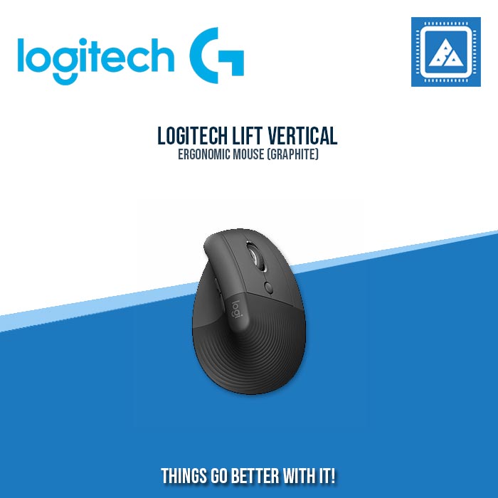 LOGITECH LIFT VERTICAL ERGONOMIC MOUSE (GRAPHITE) – BlueArm Computer Store