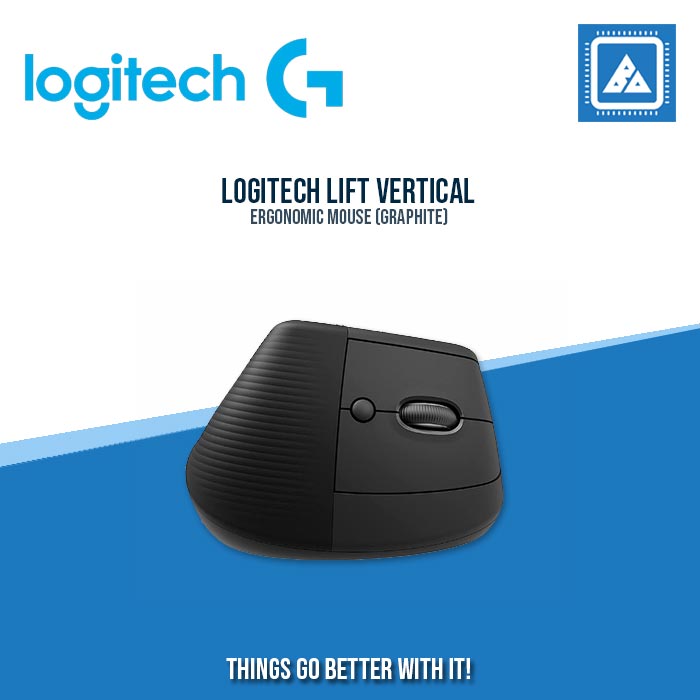 LOGITECH LIFT VERTICAL ERGONOMIC MOUSE (GRAPHITE) – BlueArm Computer Store