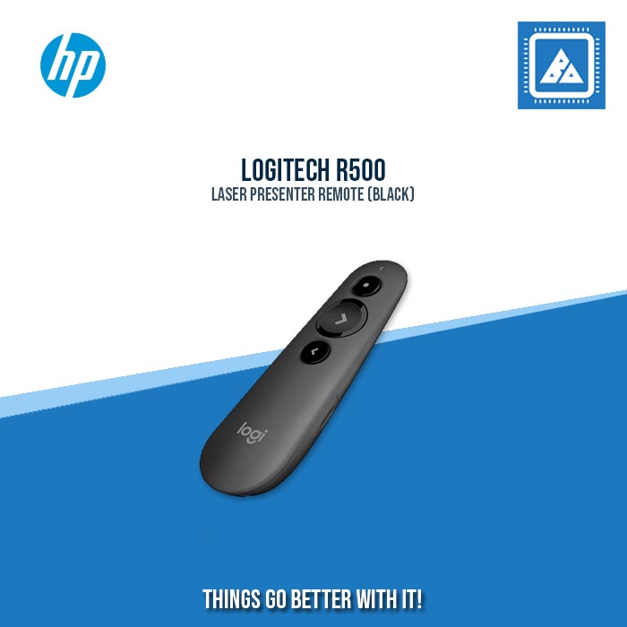 LOGITECH R500 LASER PRESENTER REMOTE (BLACK)(GRAY) – BlueArm Computer Store