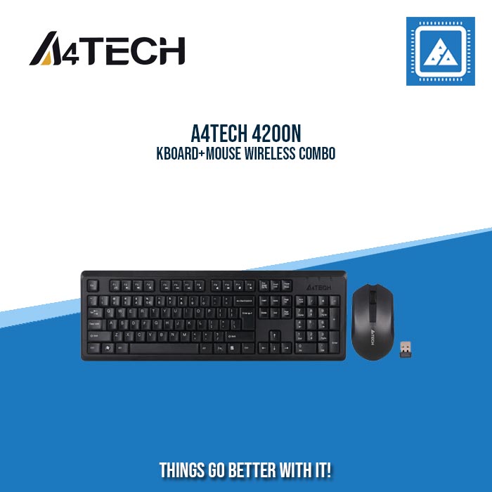 A4TECH 4200N KBOARD+MOUSE WIRELESS COMBO – BlueArm Computer Store