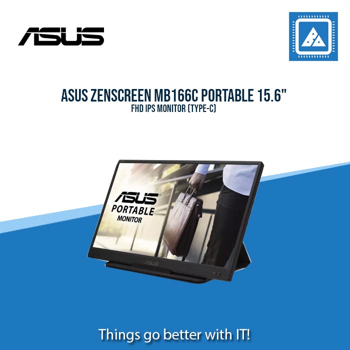 ASUS ZENSCREEN MB166C PORTABLE 15.6" FHD IPS MONITOR (TYPE-C) – BlueArm ...