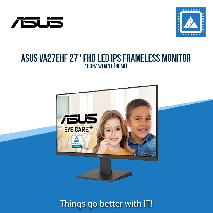 ASUS VA27EHF 27" FHD LED IPS FRAMELESS MONITOR 100HZ WLMNT (HDMI ...