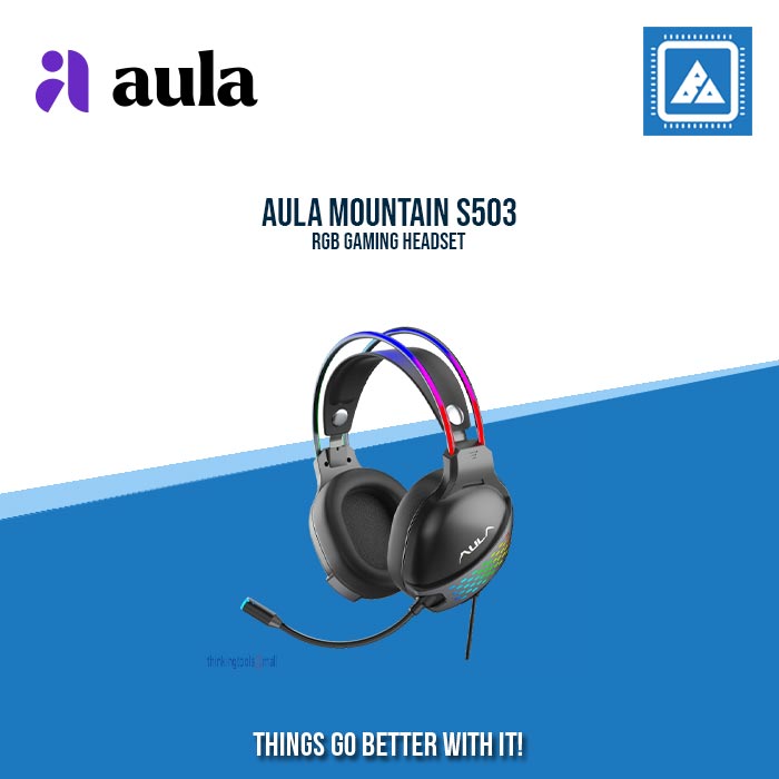 AULA MOUNTAIN S503 RGB GAMING HEADSET – BlueArm Computer Store