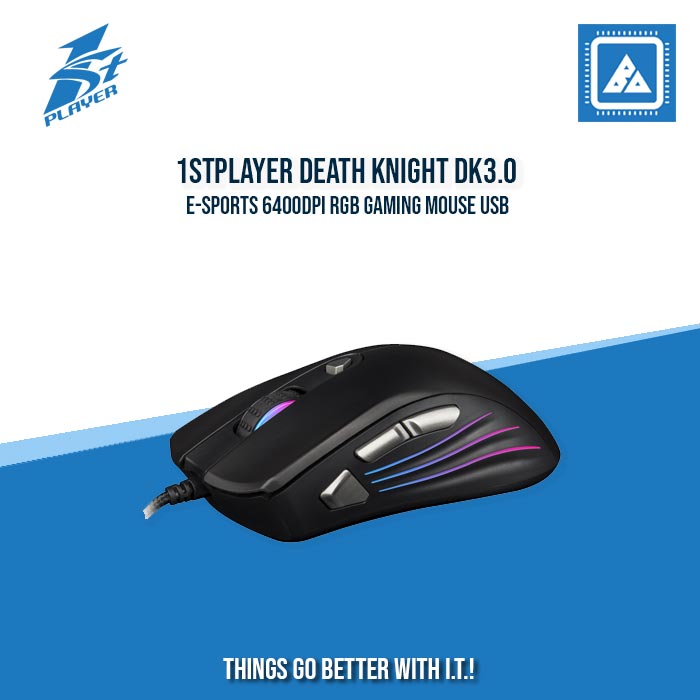 1STPLAYER DEATH KNIGHT DK3.0 E-SPORTS 6400DPI RGB GAMING MOUSE USB – BlueArm Computer Store
