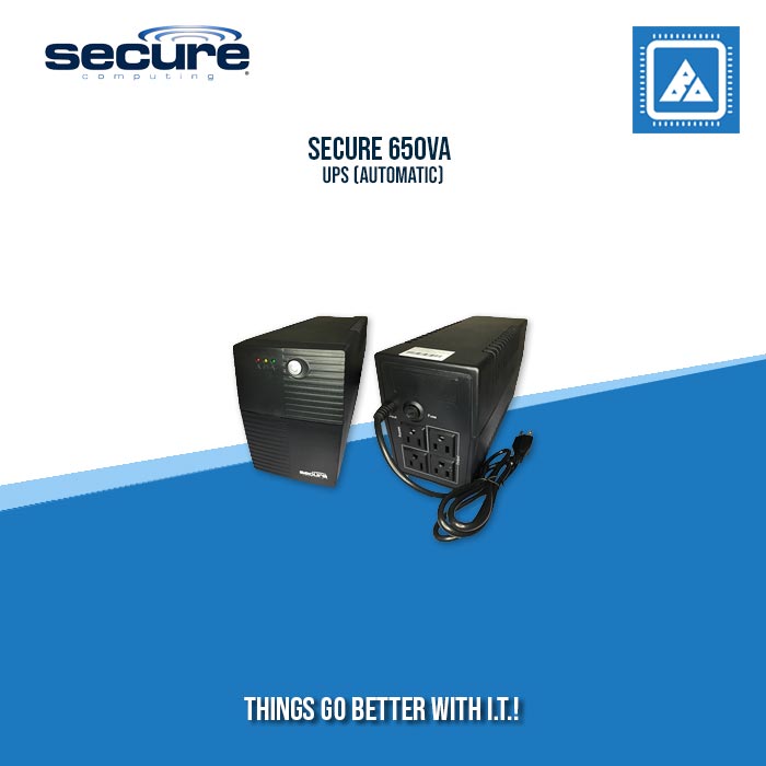 SECURE 650VA UPS (AUTOMATIC) – BlueArm Computer Store