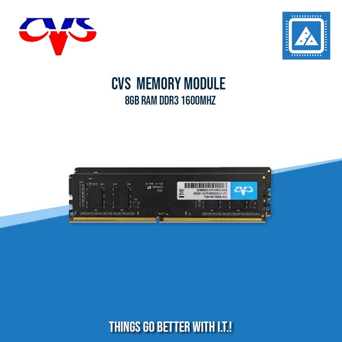 CVS MEMORY MODULE 8GB RAM DDR3 1600MHZ – BlueArm Computer Store