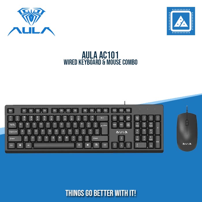 AULA AC101 WIRED KEYBOARD & MOUSE COMBO – BlueArm Computer Store