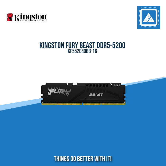 KINGSTON FURY BEAST 16GB DDR5-5200 KF552C40BB-16 – BlueArm Computer Store
