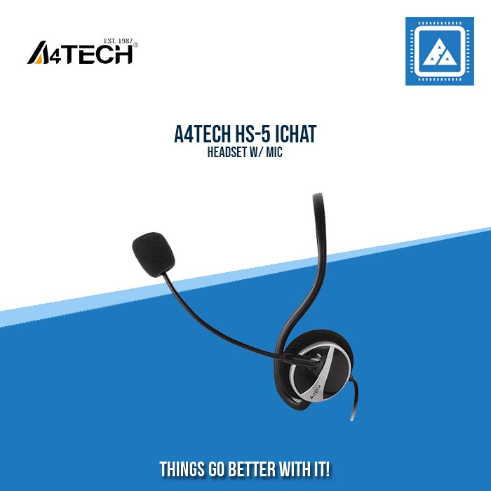 A4TECH HS-5 ICHAT HEADSET W/ MIC – BlueArm Computer Store