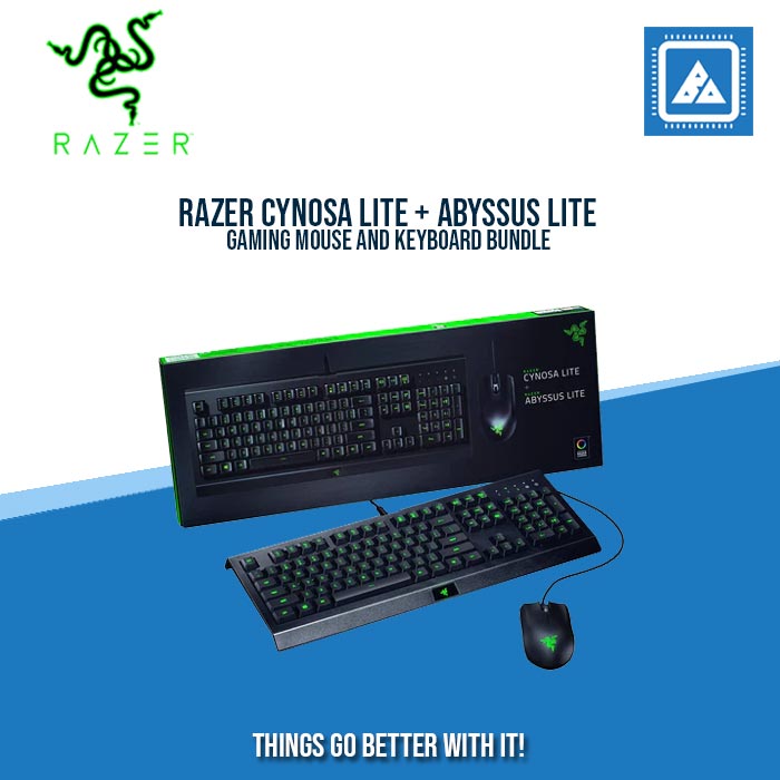 RAZER CYNOSA LITE GAMING KEYBOARD + ABYSSUS LITE GAMING MOUSE BUNDLE ...