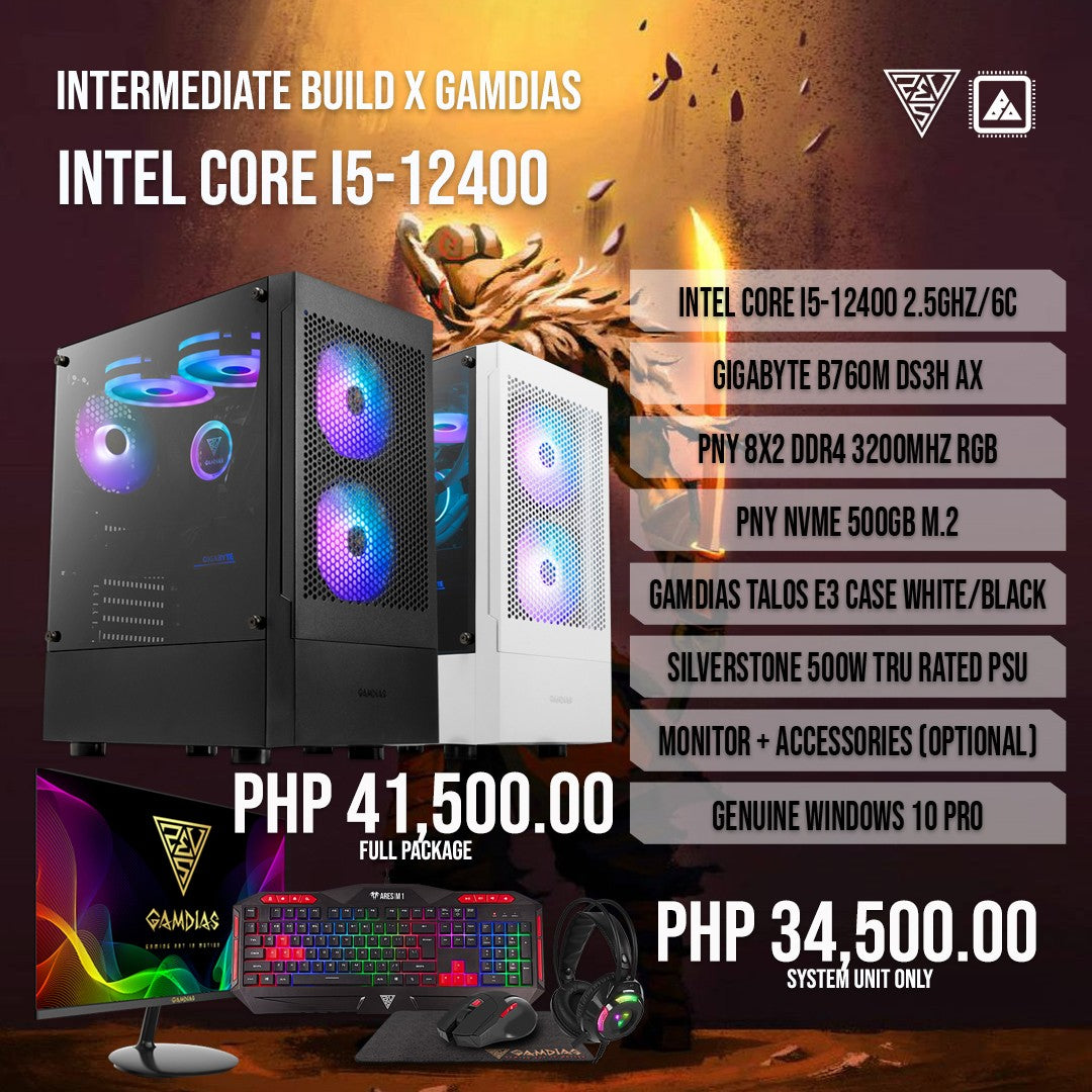 INTEL CORE I5-12400 INTERMEDIATE BUILD V.4 – BlueArm Computer Store