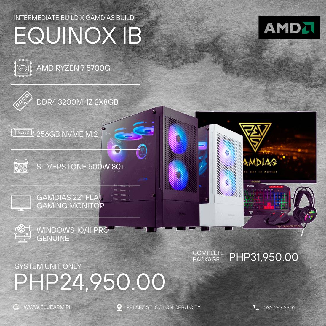 AMD RYZEN 7 5700G INTERMEDIATE BUILD - EQUINOX – BlueArm Computer Store