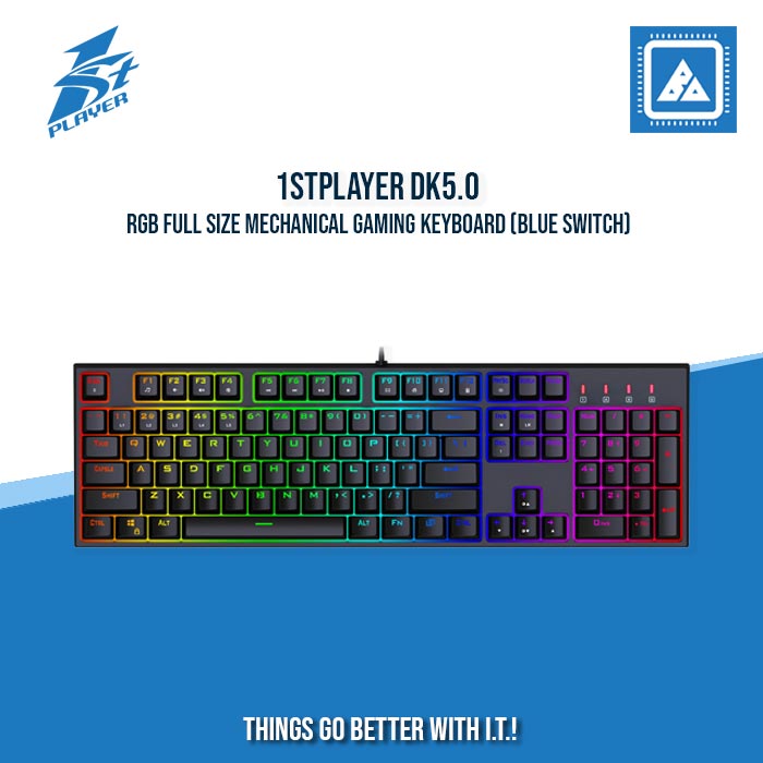 1STPLAYER DK5.0 RGB FULL SIZE MECHANICAL GAMING KEYBOARD (BLUE SWITCH ...