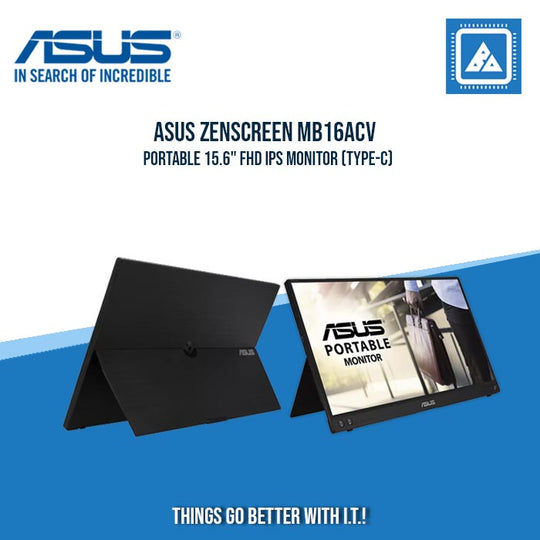 ASUS ZENSCREEN MB16ACV PORTABLE 15.6" FHD IPS MONITOR (TYPE-C ...