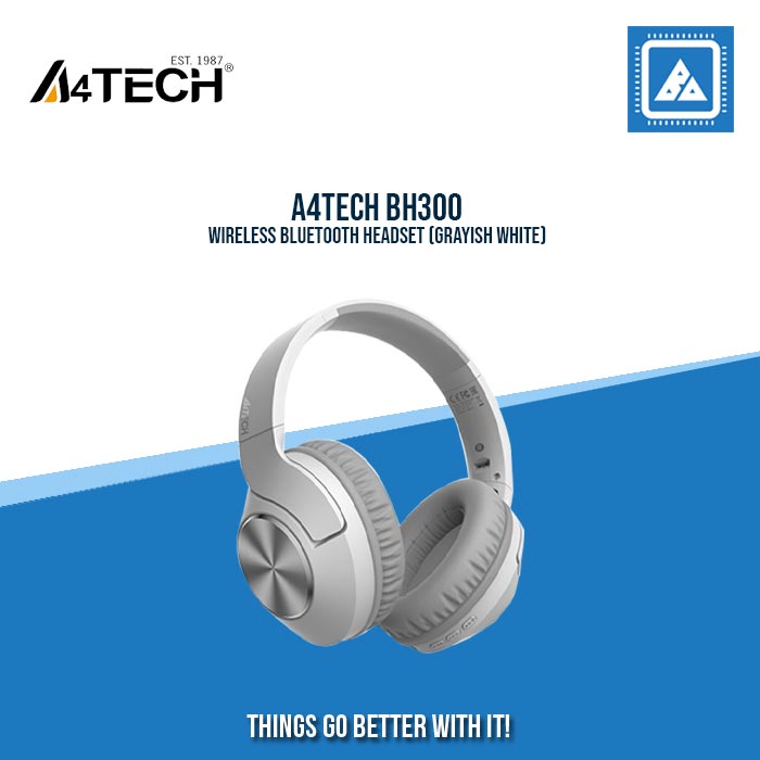 A4TECH BH300 WIRELESS BLUETOOTH HEADSET (GRAYISH WHITE) – BlueArm ...