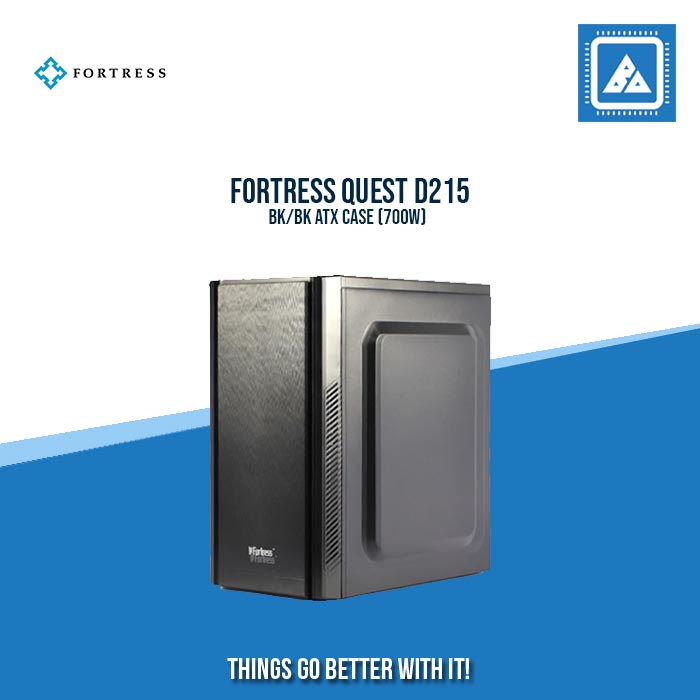 FORTRESS QUEST D215 BK/BK ATX CASE (700W) – BlueArm Computer Store