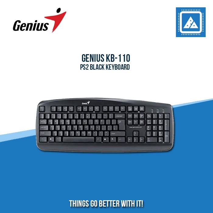 GENIUS KB-110 PS2 BLACK KEYBOARD – BlueArm Computer Store