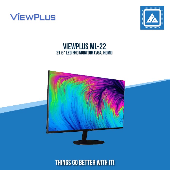 VIEWPLUS ML-22 21.5" LED FHD MONITOR (VGA, HDMI) – BlueArm Computer Store