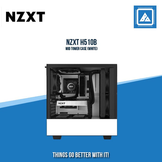 NZXT H510B MID TOWER CASE (WHITE) – BlueArm Computer Store