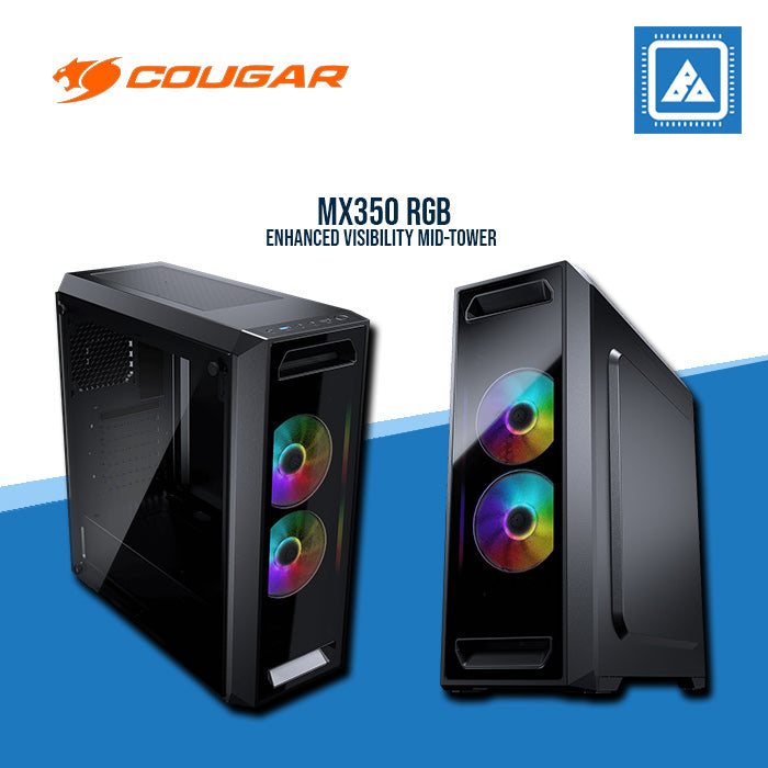 COUGAR CASE MX350 RGB / MID-TOWER / TEMPERED GLASS – BlueArm Computer Store