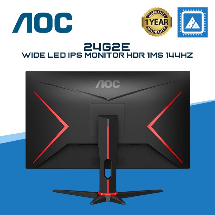 AOC 24G2E 23.8" WIDE LED IPS MONITOR HDR 1MS 144HZ WLMNT (VGA, 2XHDMI ...