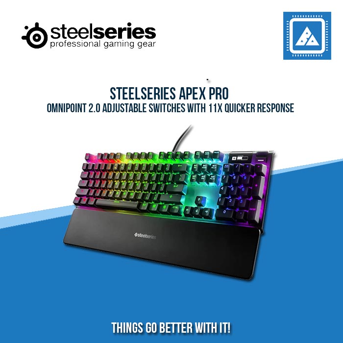 STEELSERIES APEX PRO MECHANICAL GAMING KEYBOARD – BlueArm Computer Store