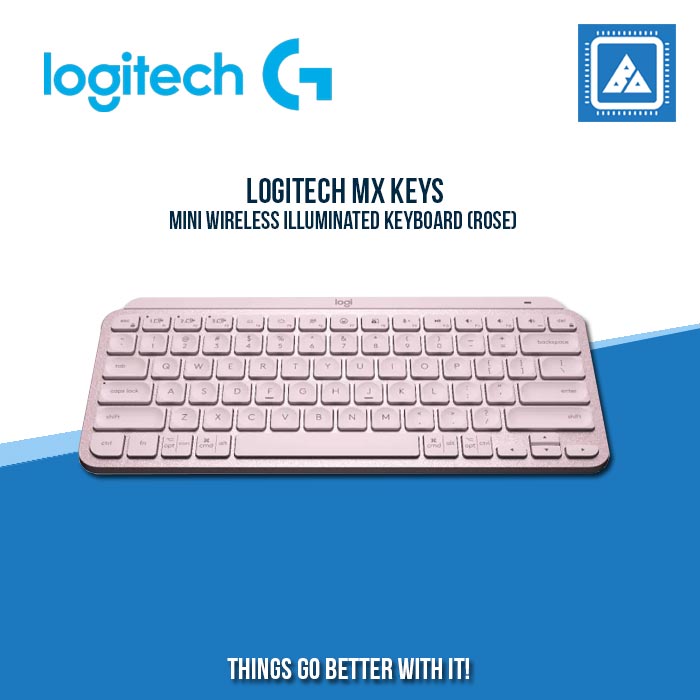 LOGITECH MX KEYS MINI WIRELESS ILLUMINATED KEYBOARD (ROSE) – BlueArm ...