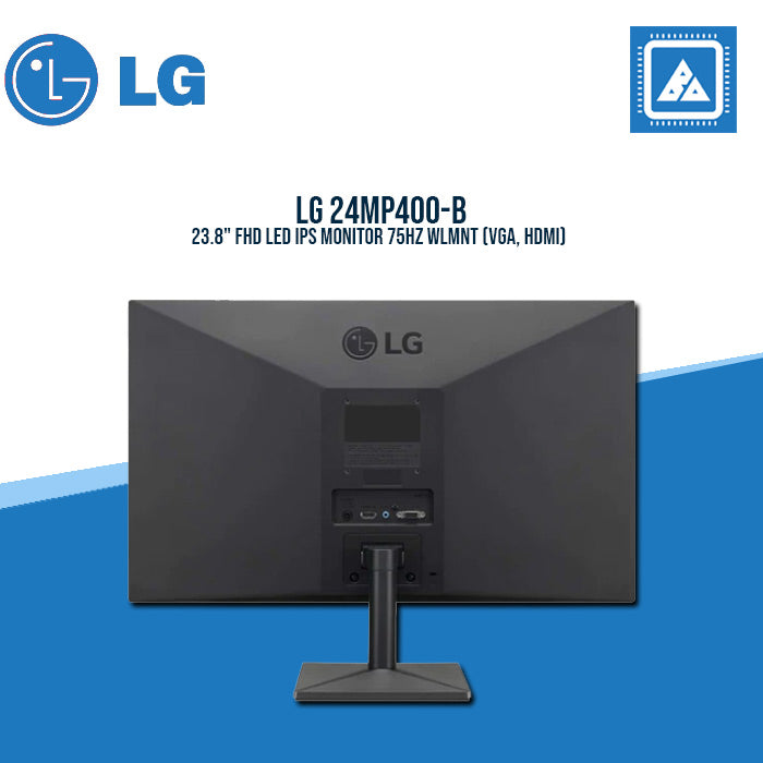 LG 24MP400-B 23.8" FHD LED IPS MONITOR 75HZ WLMNT (VGA, HDMI) – BlueArm ...