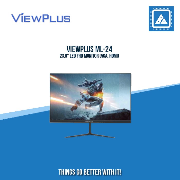 VIEWPLUS ML-24 23.8" LED FHD MONITOR (VGA, HDMI) – BlueArm Computer Store