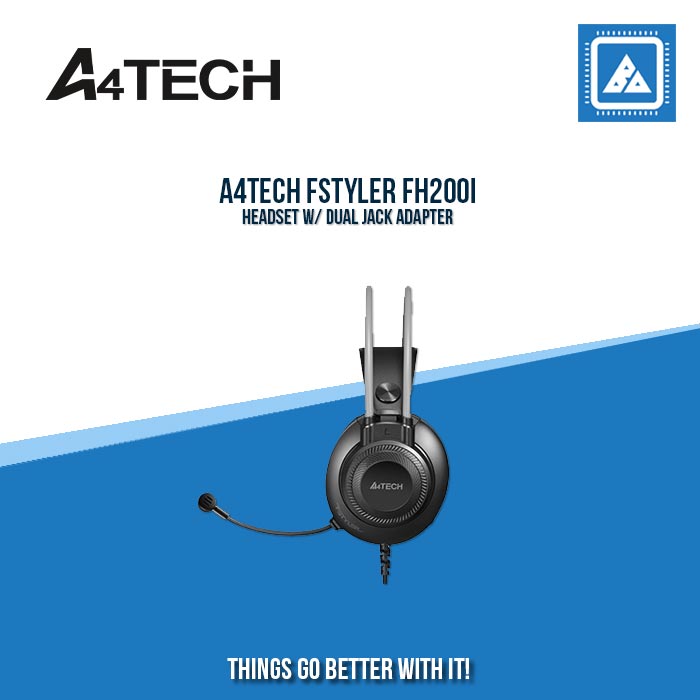 A4TECH FSTYLER FH200I HEADSET W/ DUAL JACK ADAPTER – BlueArm Computer Store