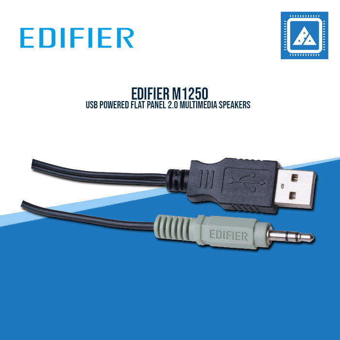 EDIFIER M1250 USB POWERED FLAT PANNEL 2.0MULTIMEDIA SPEAKER BLACK ...