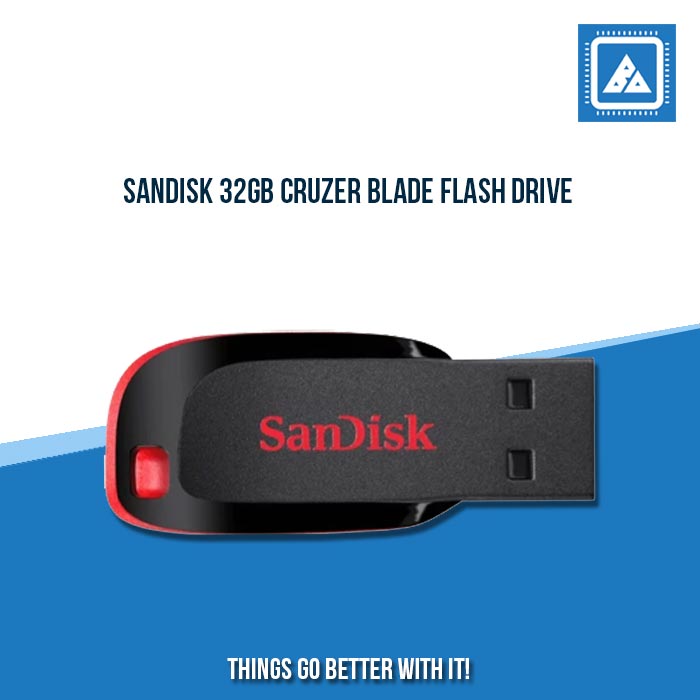 SANDISK 32GB CRUZER BLADE FLASH DRIVE – BlueArm Computer Store