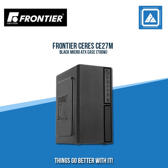 FRONTIER CERES CE27M BLACK MICRO ATX CASE (700W) – BlueArm Computer Store