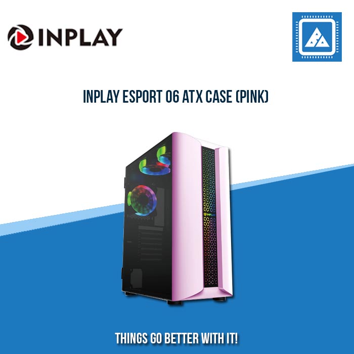 INPLAY ESPORT 06 ATX CASE (PINK) – BlueArm Computer Store