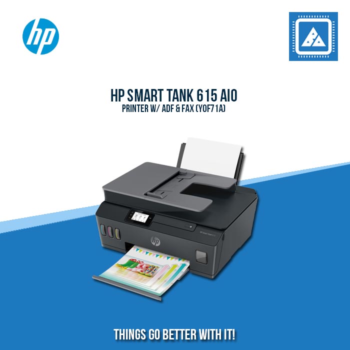HP SMART TANK 615 AIO PRINTER W/ ADF & FAX (Y0F71A) – BlueArm Computer ...